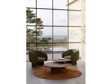 AMOS Low square wooden coffee table for living room By Wewood