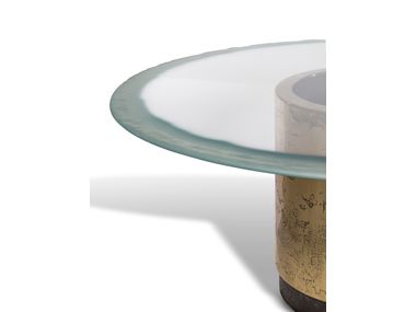 AMOS Round sandblasted glass dining table By Visionnaire | design Draga ...