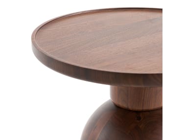 STIGIDO Round walnut side table By AMPM