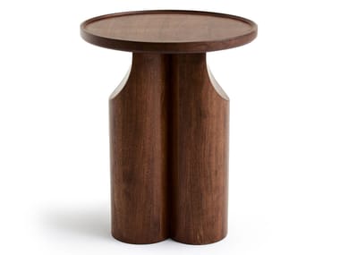 STIGIDO Round walnut side table By AMPM