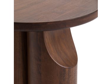 STIGIDO Round walnut side table By AMPM