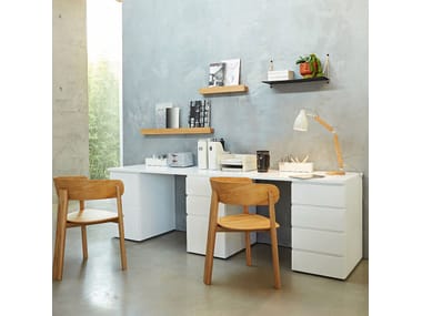 WORKING Sectional rectangular MDF office desk By AMPM