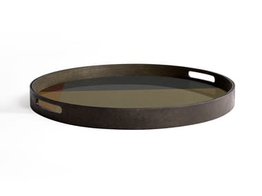 ANGLE GLASS | Round tray Round glass tray By Ethnicraft | design Dawn ...