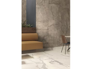 Porcelain stoneware wall/floor tiles with marble effect ANIMA FUTURA ...