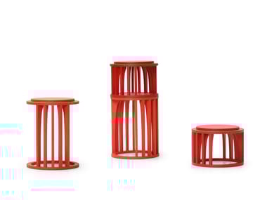 Beech stool / coffee table ANYWAY By True Design