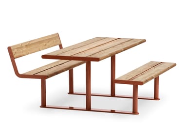 APRIL | Picnic table with integrated benches By VESTRE design Espen ...