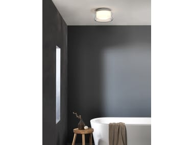 LED glass and steel ceiling light AQUINA CEILING 360 Aquina Collection ...