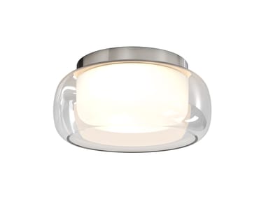 LED glass and steel ceiling light AQUINA CEILING 360 Aquina Collection ...