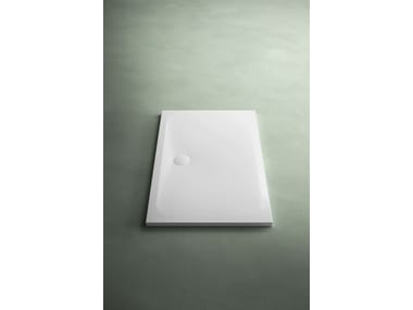 RAPID Rectangular ceramic shower tray By ARBLU