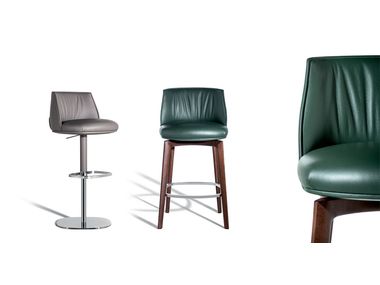 ARCHIBALD | Leather stool THE COLLECTION - Tables and Chairs Collection ...