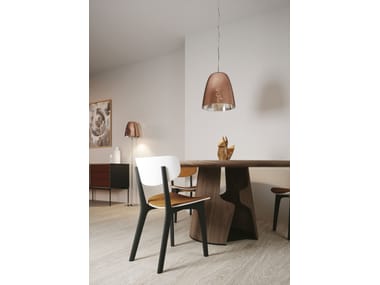 ARES | Floor lamp Blown glass and metal floor lamp By Fan Europe Lighting