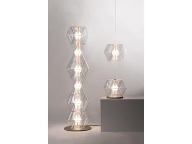 ARGYLE | Floor lamp LED blown glass floor lamp By Rakumba | design Luca ...