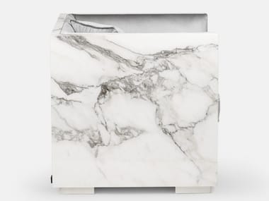 Armchair in velvet and stoneware ARMCHAIR WITH MARBLE EFFECT By ...