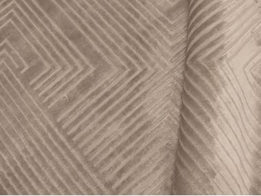 ARMSTRONG GYPSE Rectangular handmade silk rug with geometric shapes By ...