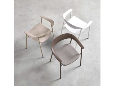 ARUM Stackable polypropylene chair with fabric seat By INCLASS | design ...