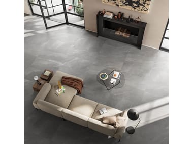 Indoor/outdoor porcelain stoneware wall/floor tiles with stone effect ...