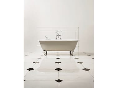Porcelain stoneware flooring with marble effect ATELIER 18 By Devon&Devon