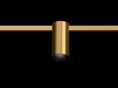 LED Satin brass track-Light AUR LOCUS Auroom Collection By Centersvet ...