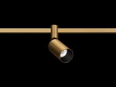 LED Satin brass track-Light AUR LOCUS Auroom Collection By Centersvet ...