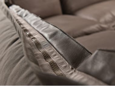 AUTO-REVERSE Sectional leather sofa By Arketipo | design Giuseppe Viganò