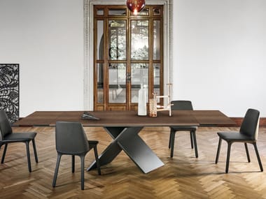 AX | Wooden table Ax Collection By Bonaldo design Gino Carollo