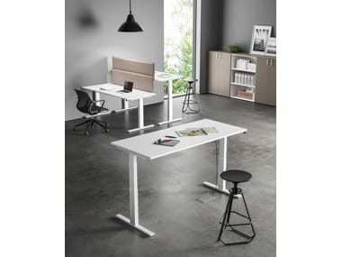 FUNNY - UP-GRADE Rectangular melamine office desk By About Office