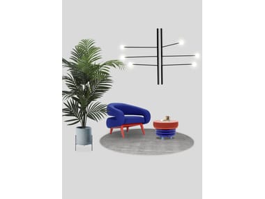 ROCHE Upholstered armchair with armrests By Adrenalina | design Daria ...