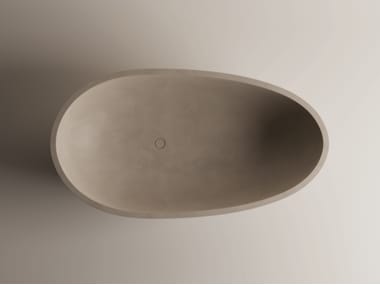 SPOON XL Freestanding oval Cristalplant® bathtub By Agape
