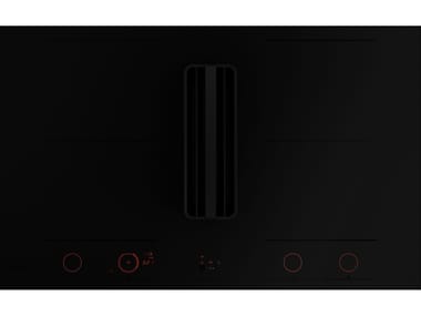 HIHD 854 MF Piano cottura a induzione in vetro con cappa integrata By Asko