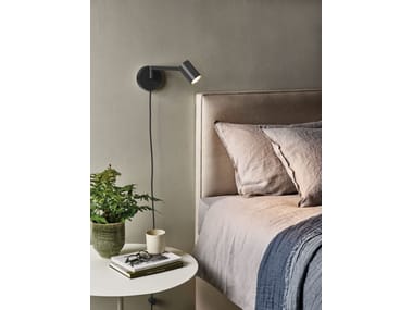 ASCOLI SWING PLUG IN Adjustable wall-mounted LED steel spotlight By Astro Lighting