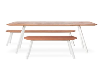 B-AROUND | Rectangular table By RS Barcelona design Toni Pallejà