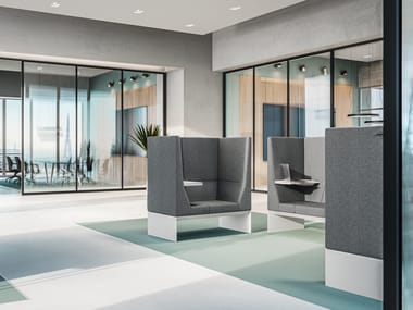 BANC CABIN | Office booth Fabric office booth By Brunner | design Jehs+Laub