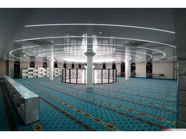 Ceiling mounted aluminium linear lighting profile BARRISOL® LIGHT LINES ...