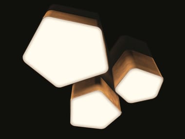 LED brass ceiling light BAT By Henge design Massimo Castagna