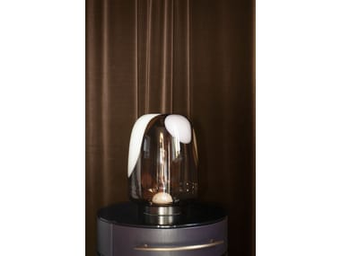 HAIKU LED blown glass table lamp By Baxter