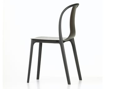 BELLEVILLE CHAIR WOOD Stackable multi-layer wood chair By Vitra ...
