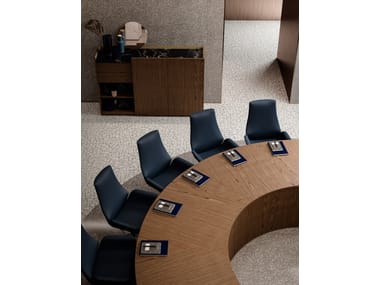 BESPOKE CONFERENCE TABLES | Round meeting table By PROF