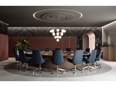 BESPOKE CONFERENCE TABLES | Round meeting table By PROF