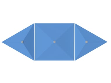 BIG BEN | Triangular Garden umbrella Triangular Garden umbrella By Caravita