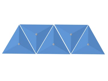 BIG BEN | Triangular Garden umbrella Triangular Garden umbrella By Caravita