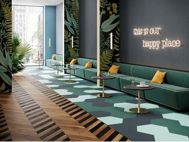 STUDIO MOODS - BIG HEXAGON LVT flooring By IVC Commercial