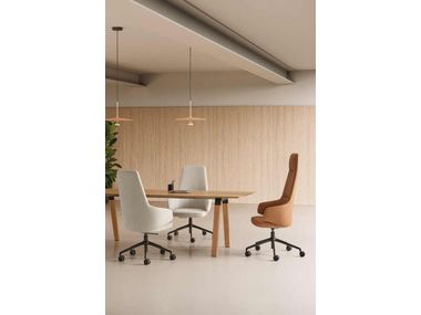 BINAR EXECUTIVE Height-adjustable fabric office chair with castors By ...