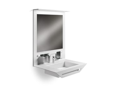 Lavabo rettangolare in Solid Surface con porta asciugamani BISEL By GES ...