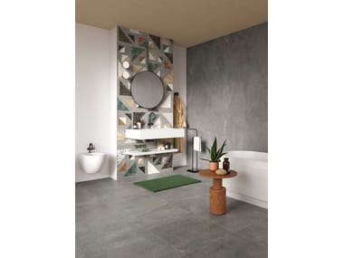 Indoor/outdoor porcelain stoneware wall/floor tiles BLEND By ABK