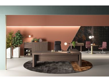 BLOCK 2.0 Wooden executive desk By PROF