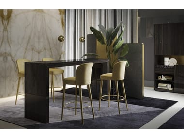 BLOCK 2.0 Rectangular wooden High meeting table By PROF