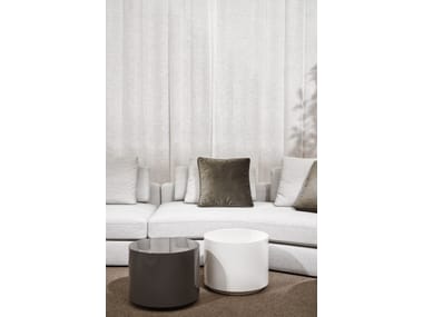 BOBO Low round Polimex® coffee table By Meridiani | design Andrea Parisio