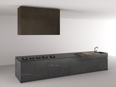 Fitted kitchen with island BOFFI_CODE KITCHEN By Boffi design Piero Lissoni