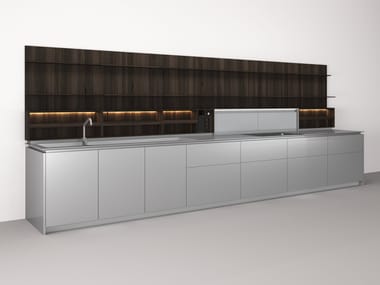 Fitted kitchen with island BOFFI_CODE KITCHEN By Boffi design Piero Lissoni