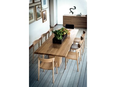 Mesa rectangular de madera maciza BOSS EXECUTIVE By Riva 1920